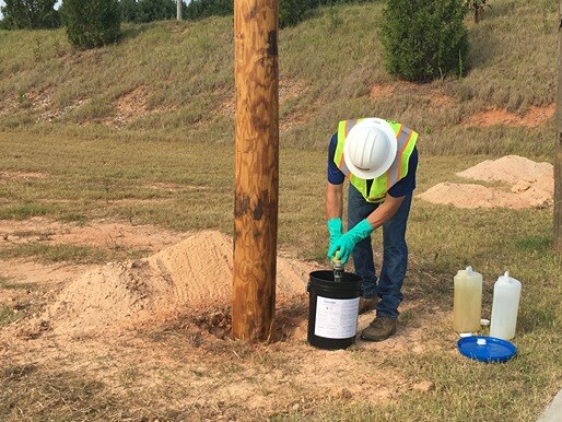 OsmoSet Pole Setting & Straightening Foam - Osmose Utilities Services