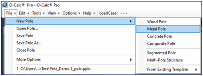Modeling Non-Wood Poles – O-Calc Pro Wiki