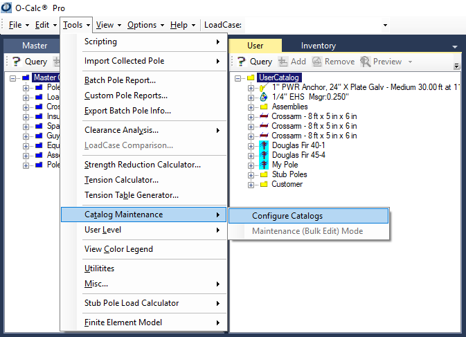 Managing Catalogs – O-Calc Pro Wiki